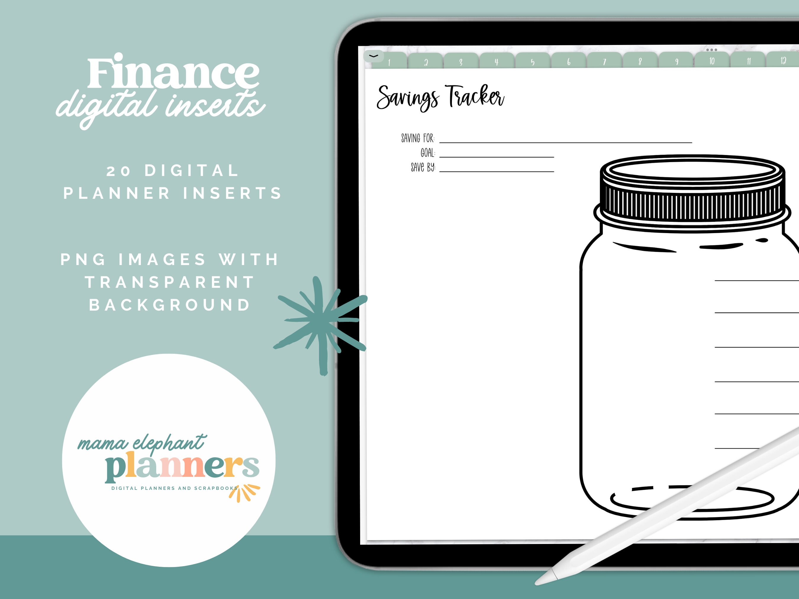 Finance Digital Planner Inserts Budget Goodnotes Inserts - Etsy