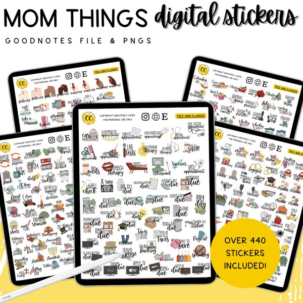 Mom Planner Stickers - Etsy