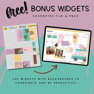August Digital Planner Stickers, Ice Cream Goodnotes Stickers ...