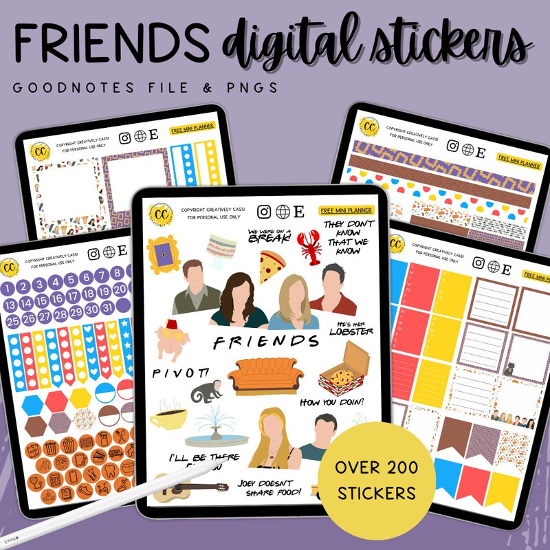 Friends Stickers - Etsy