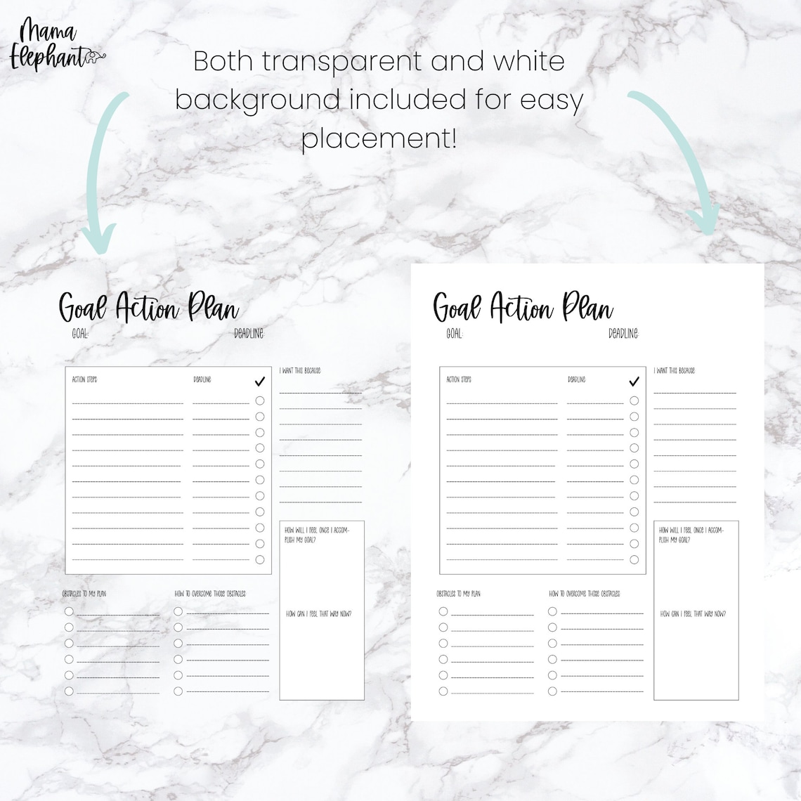 Goal Setting Digital Planner Inserts Goal Planning Goodnotes - Etsy