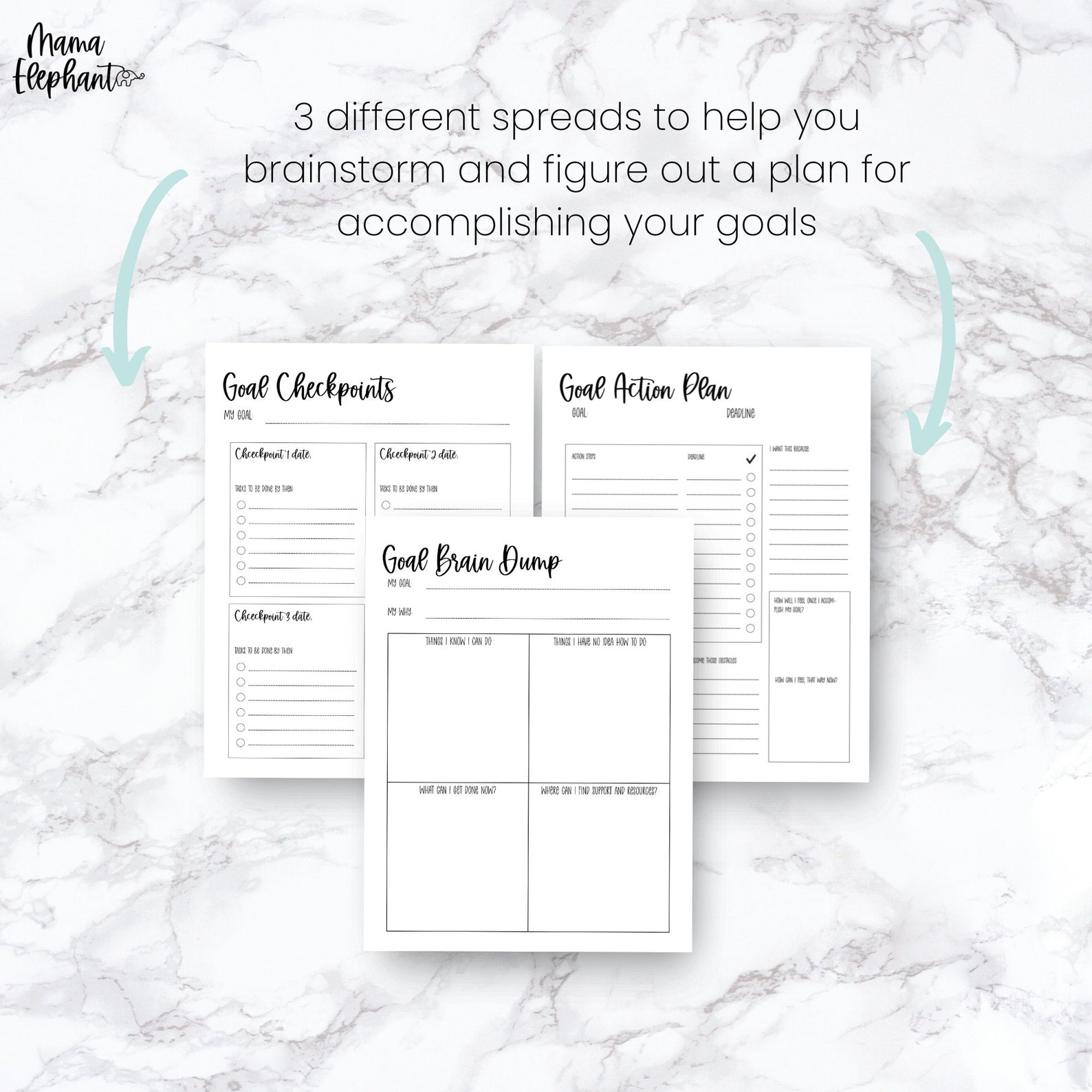 Goal Setting Digital Planner Inserts Goal Planning Goodnotes - Etsy