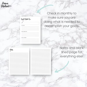 Goal Setting Digital Planner Inserts Goal Planning Goodnotes - Etsy