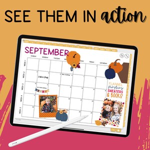 September Digital Planner Sticker, Fall Precropped Goodnotes Stickers ...