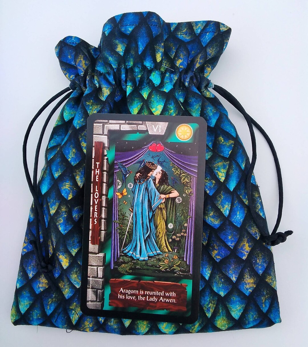 Dragon Scale Drawstring Bag / Tarot Pouch /rune Bag / Crystal Pouch ...