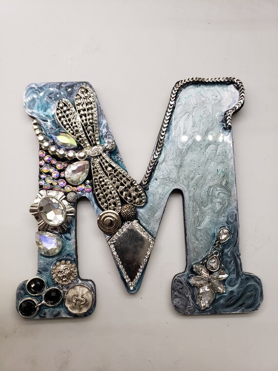 Personalized Bling/bejeweled Letter Initial or Name Wall - Etsy