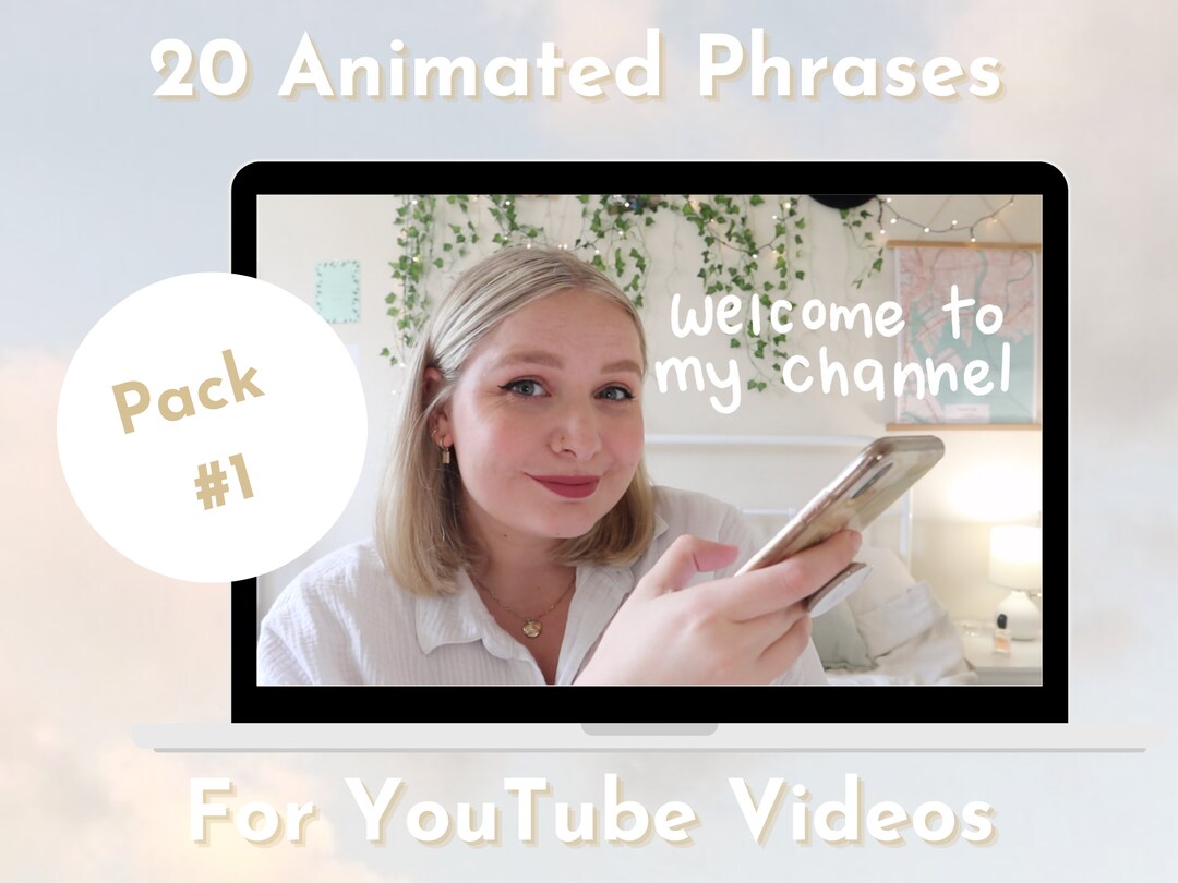 20 Hand Drawn Animated Wiggle Text for Youtube Videos and - Etsy