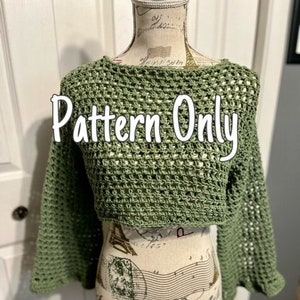 Breezy Mesh Crochet Top, Pattern ONLY - Etsy
