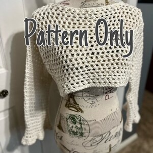 Breezy Mesh Crochet Top, Pattern ONLY - Etsy