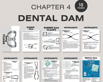 Dental Instruments Chapter 2 Pocket Guide, Dental Student, Hygienist - Etsy