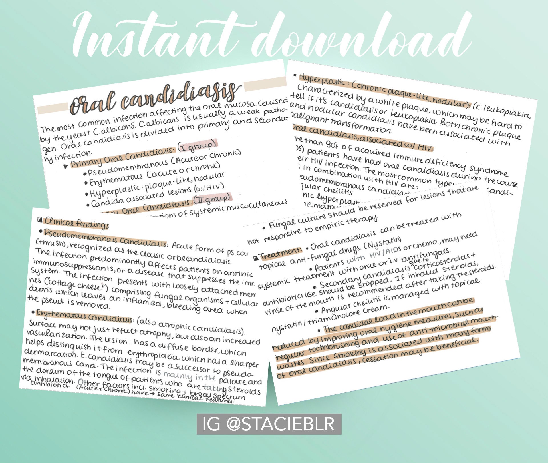 Oral Pathology Flashcards Dental School Notes - Etsy