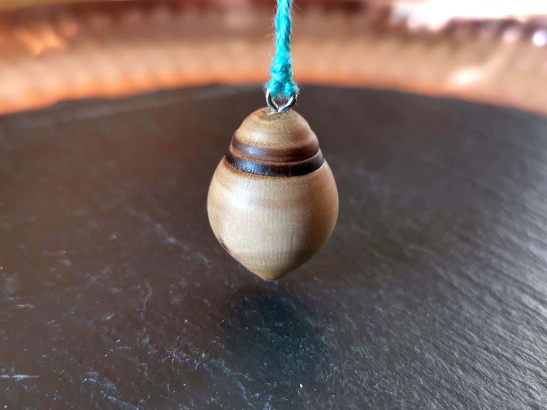 Wood Pendulum Beech Natural Green - Etsy