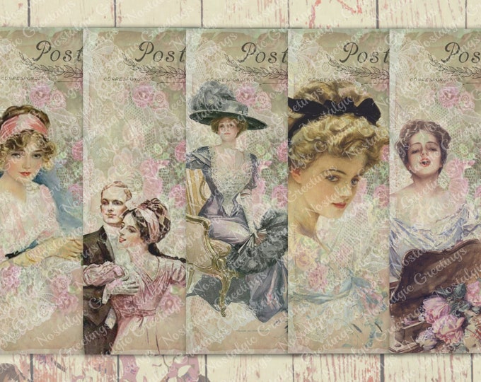 Victorian Vintage Greeting Cards by NostalgicGreetings on Etsy