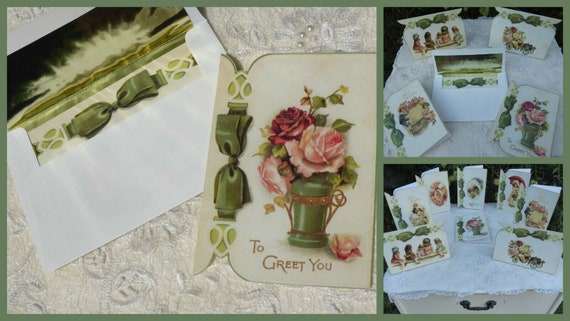 16 Vintage Victorian Cards Antique Style/Scrapbook/ | Etsy