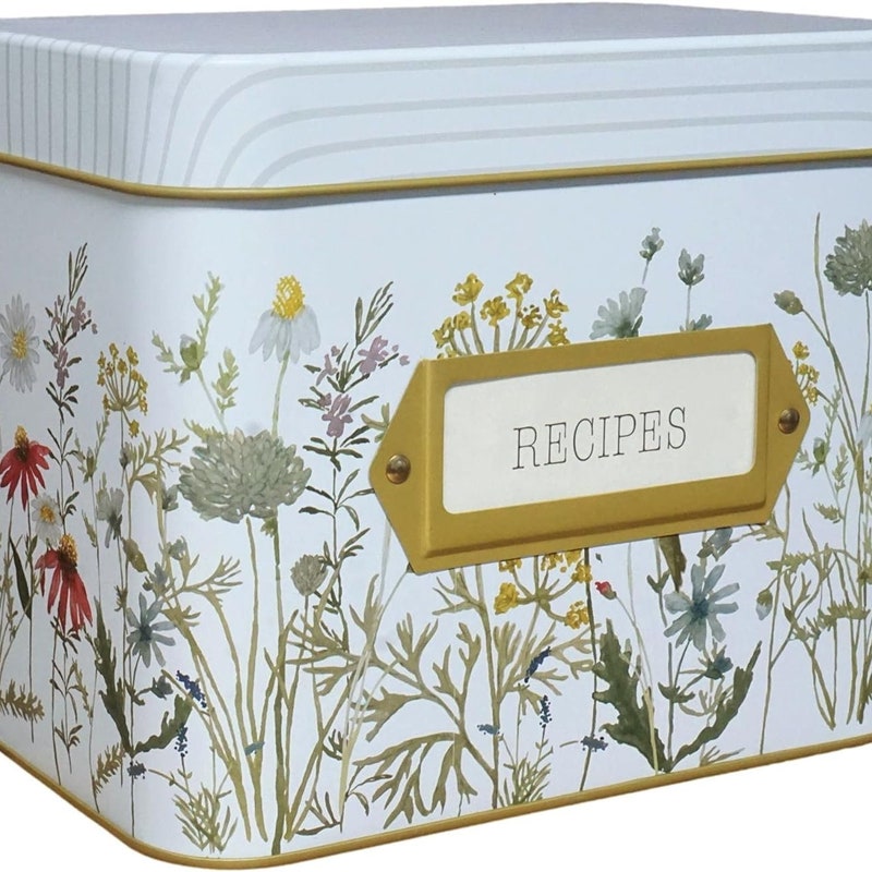 Vintage Tin Card Holder - Etsy