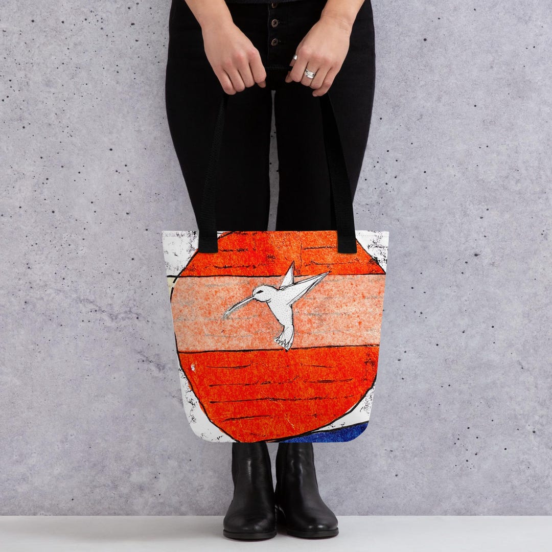 Pop Art Tote Bag: Luke Helms Designer Handbag, Strong Cotton Handles - Etsy