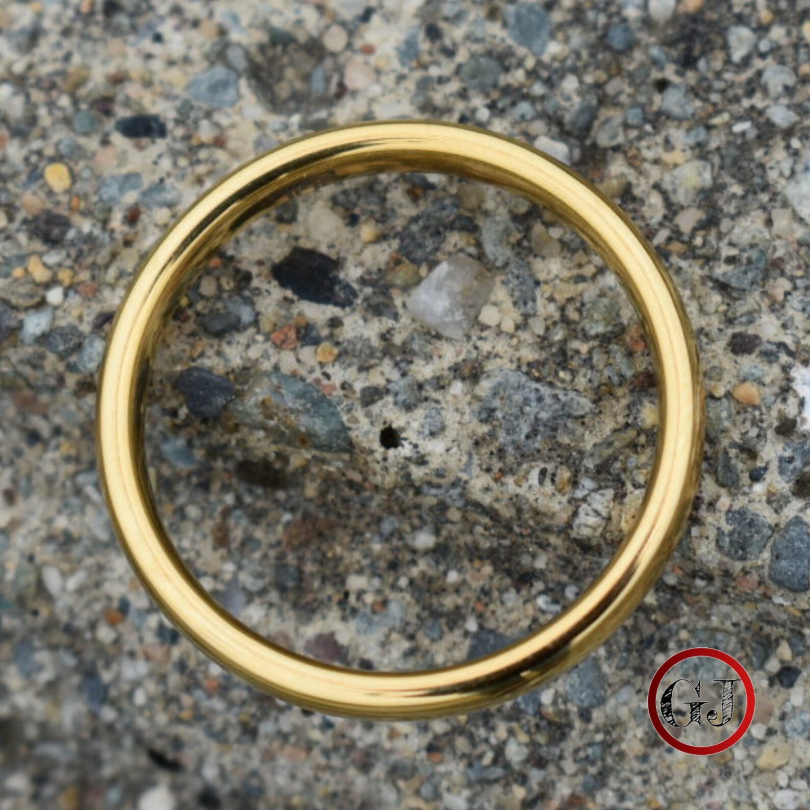 Tungsten Ring Classic 4mm Gold Comfort Fit Band Mens Ring - Etsy