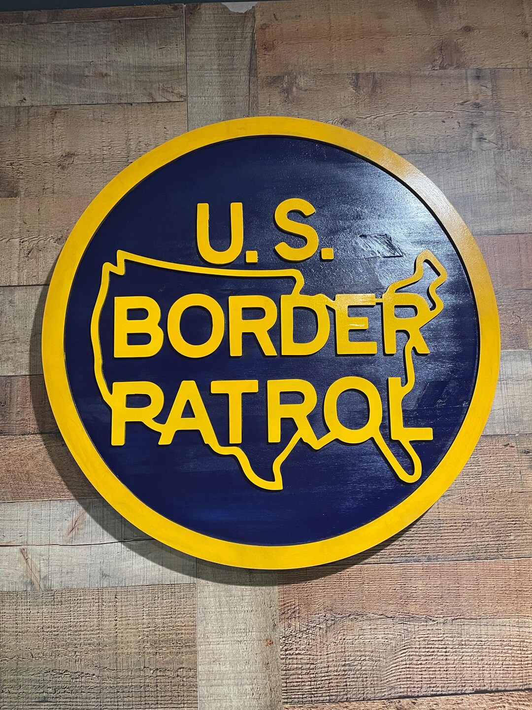 Border Patrol Wooden Sign - Etsy