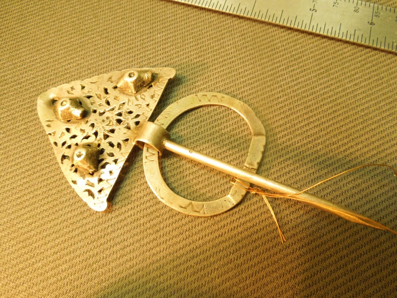 African Berber Fibula Tribal Brooch Cloak Pin 950 French Sterling ...