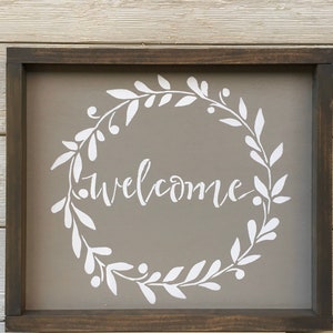 Rustic Farmhouse Welcome Sign/farmhouse Decor/farmhouse Sign - Etsy