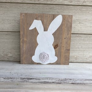 Farmhouse Wood Bunny Sign/bunny Wood Sign/easter Decor/spring - Etsy