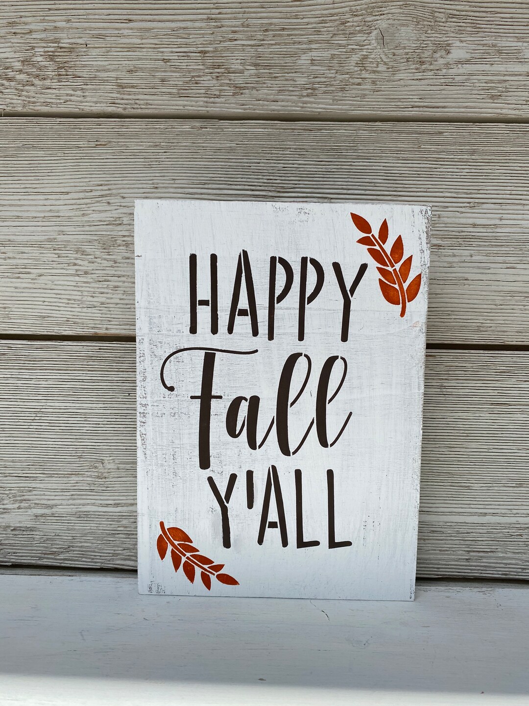 Happy Fall Y’all Wood Sign/fall Decor Wood Sign/fall Decor - Etsy