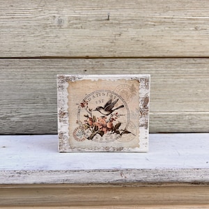 Rustic Stamp Bird Wood Sign/farmhouse Decor /rustic Decor - Etsy