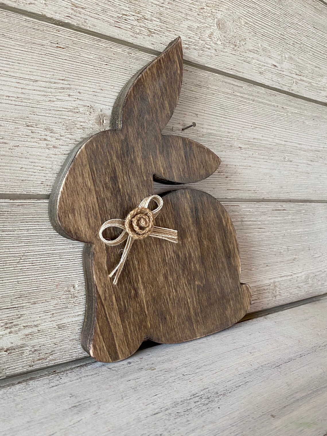 Rustic Wood Bunny/rustic Easter Decor/easter Wood Bunny/easter - Etsy