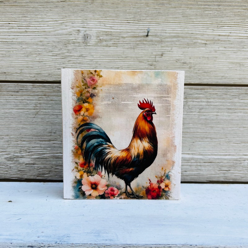 Wood Rooster - Etsy