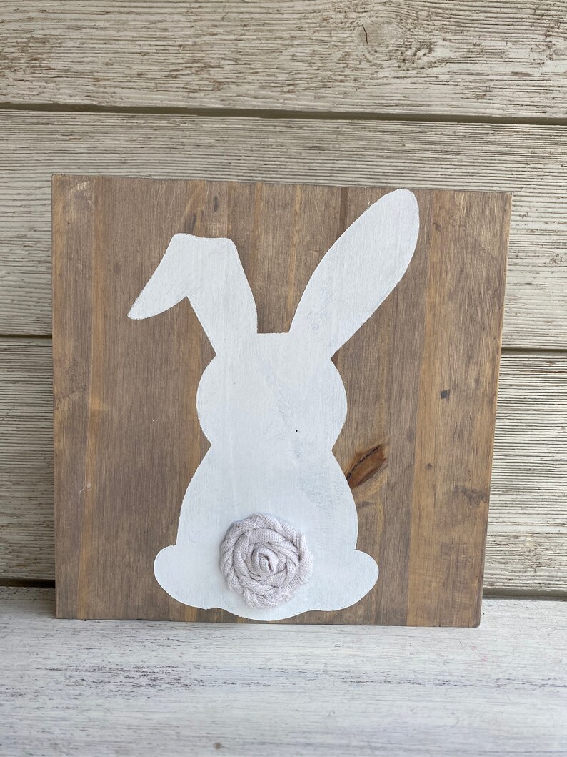 Farmhouse Wood Bunny Sign/bunny Wood Sign/easter Decor/spring | Etsy