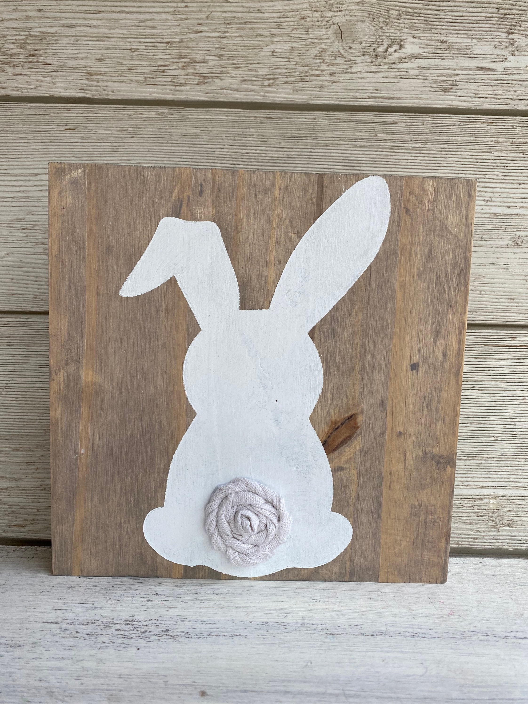 Farmhouse Wood Bunny Sign/bunny Wood Sign/easter Decor/spring | Etsy