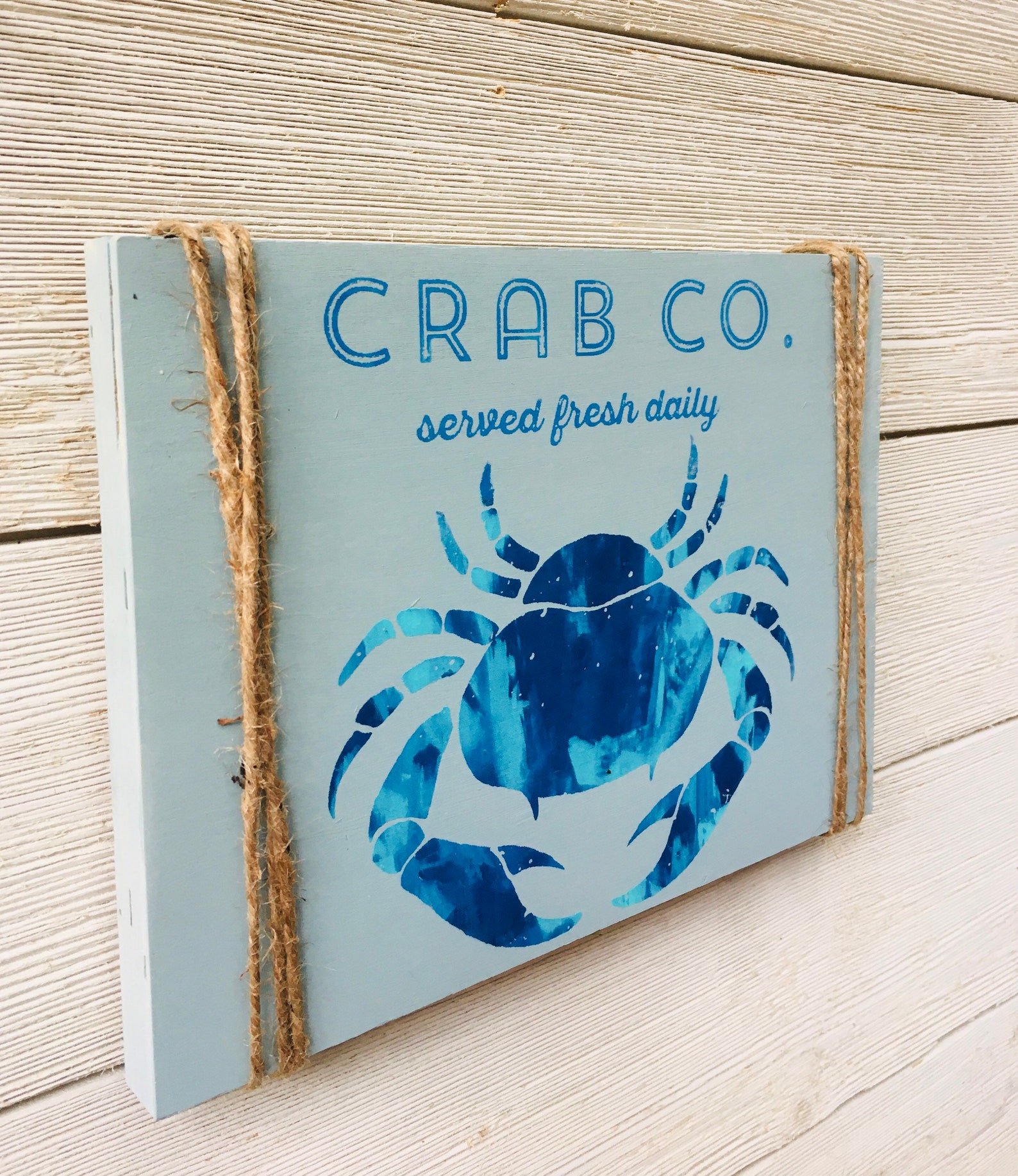 Crab Company Wood Sign/beach Sign/beach Decor | Etsy