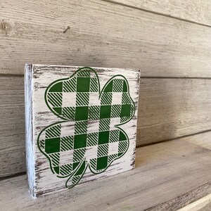 Shamrock Wood Block Sign/st. Patrick Wood Sign /saint Patrick | Etsy