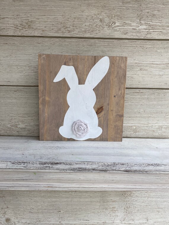 Farmhouse Wood Bunny Sign/bunny Wood Sign/easter Decor/spring | Etsy