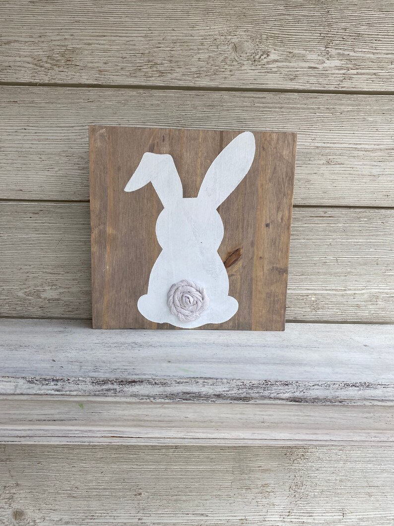 Farmhouse Wood Bunny Sign/bunny Wood Sign/easter Decor/spring | Etsy