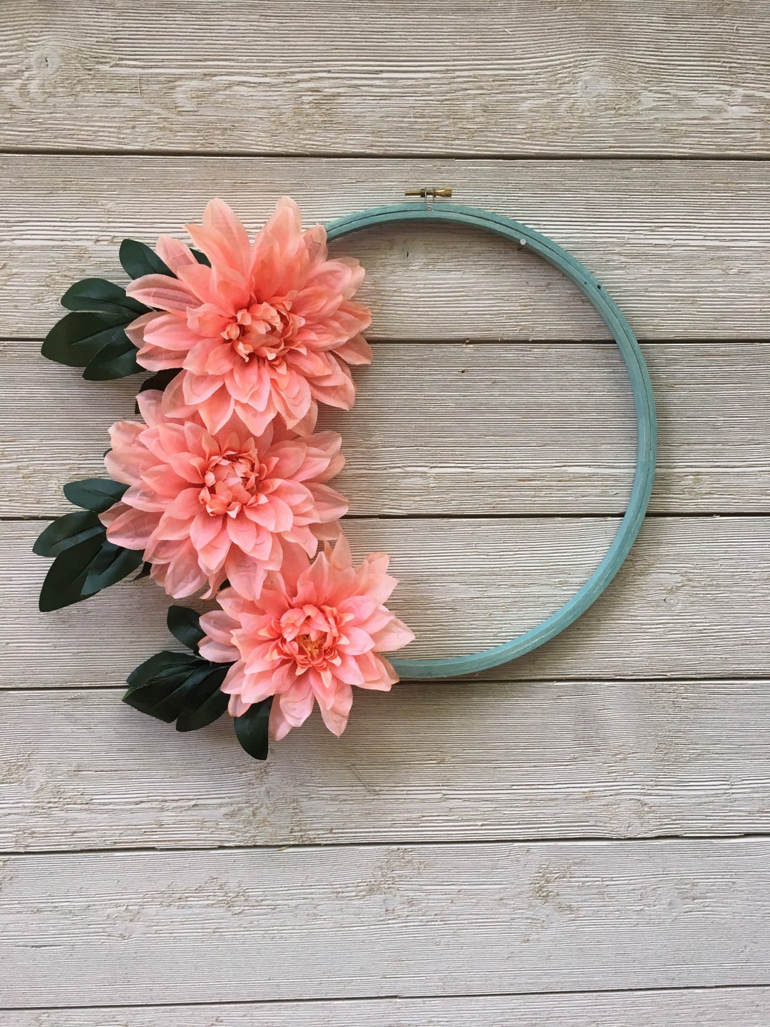Embroidery Hoop Wreath/spring Decor/boho Hoop Wreath - Etsy