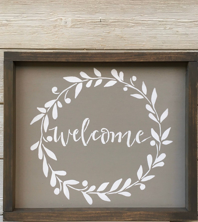 Rustic Farmhouse Welcome Sign/farmhouse Decor/farmhouse Sign - Etsy