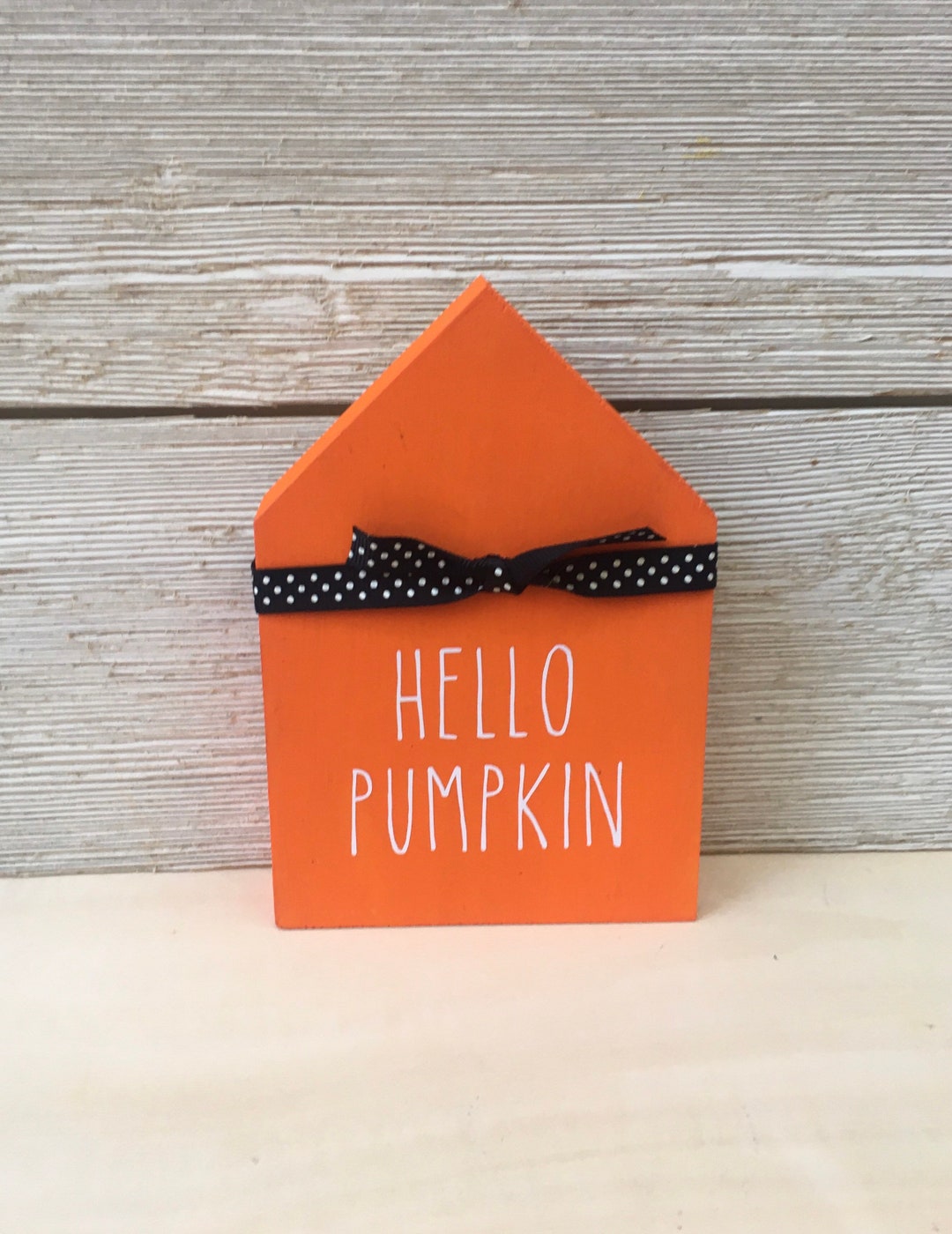 Hello Pumpkin Wood Block House /haunted Block House/hocus Pocus Wood ...