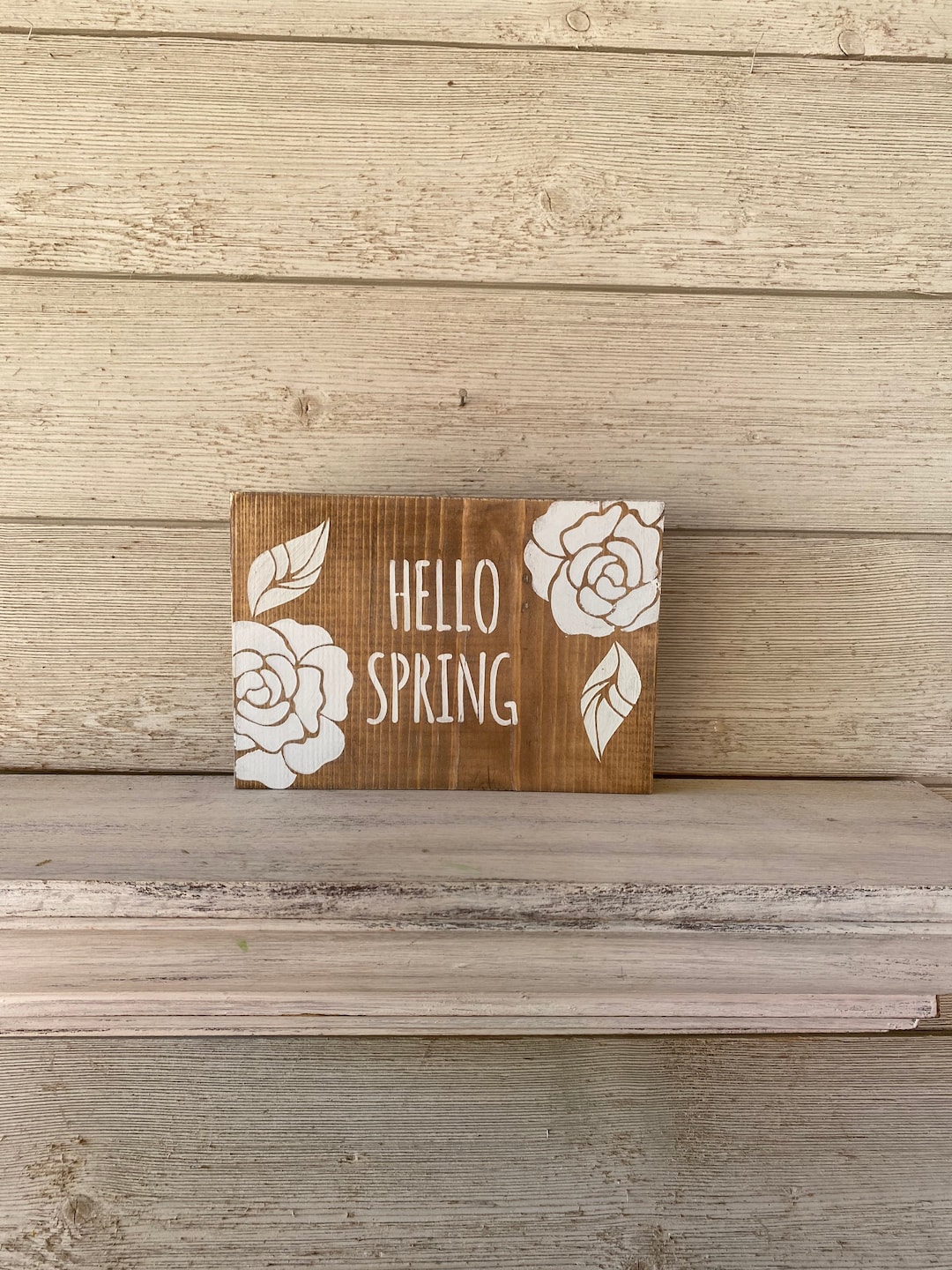 Hello Spring Rustic Spring Sign/spring Decor Sign/hello Spring/spring ...