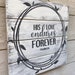 His Love Endures Forever Wood Hanging Sign/ Religious Wood - Etsy