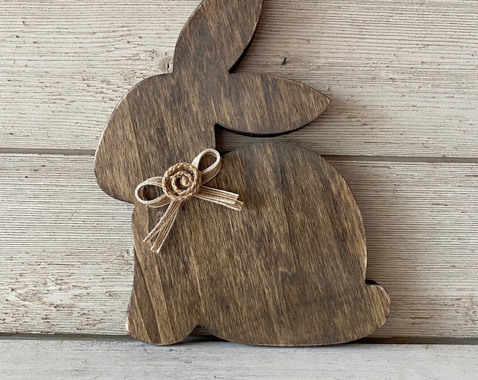 Rustic Wood Bunny/rustic Easter Decor/easter Wood Bunny/easter - Etsy