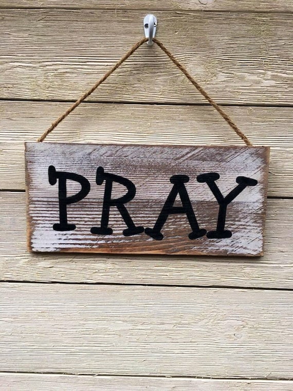 Farmhouse Pray Wood Sign /farmhouse Eat Wood Sign/ Farmhouse | Etsy