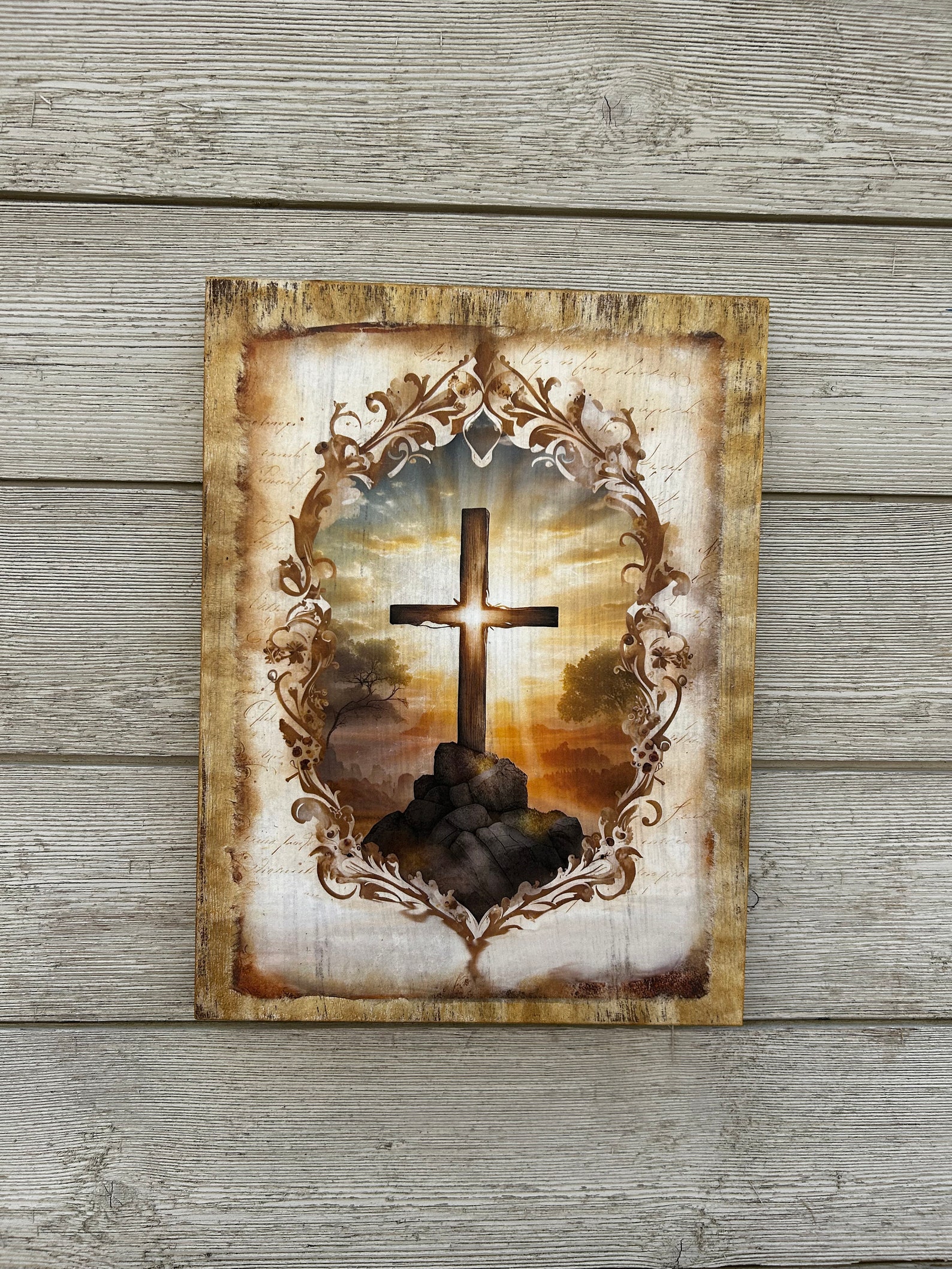Cross Wood Wall Sign/spring Decor/ Cross Wood Sign/spring Decor ...