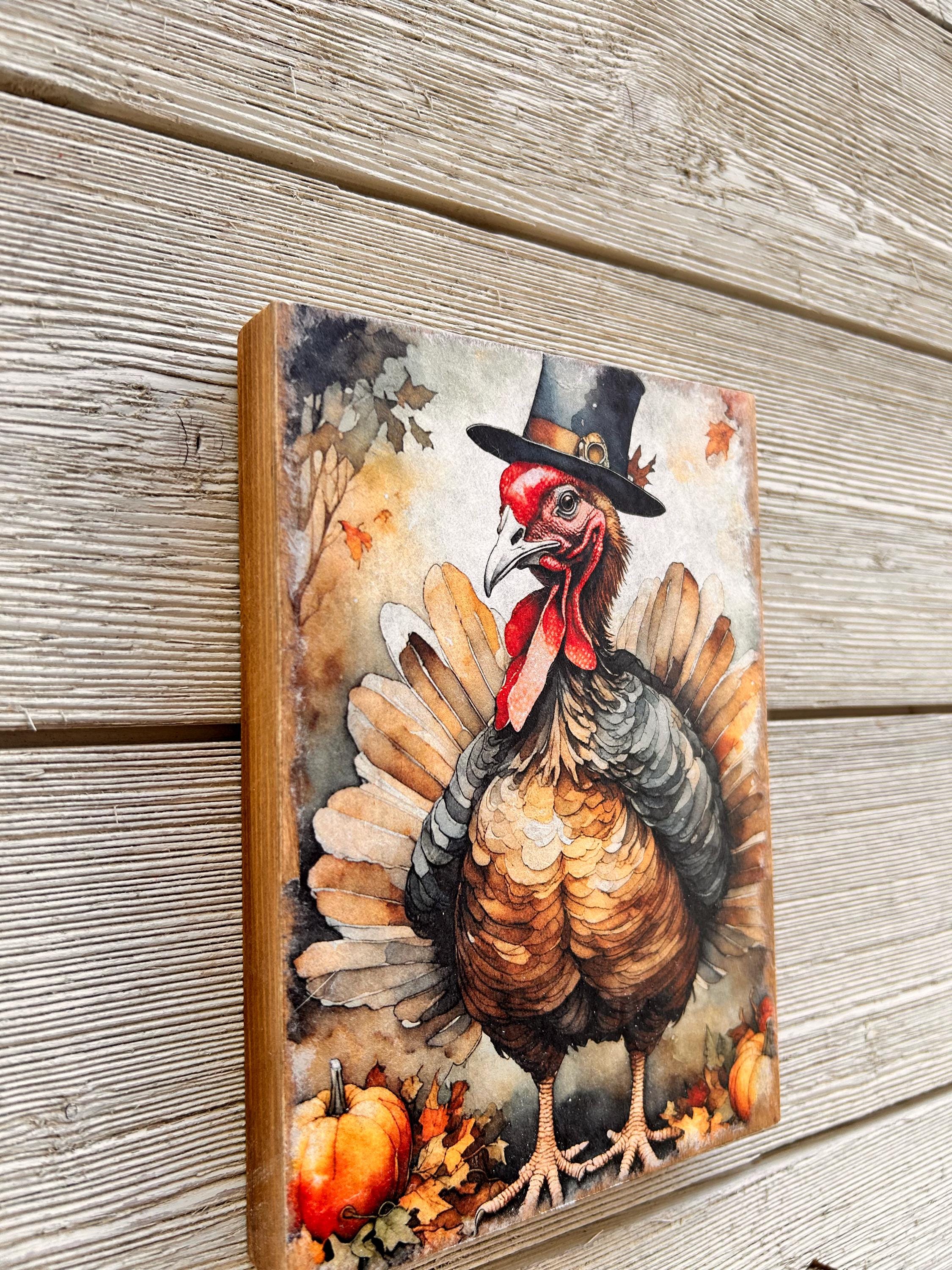 Turkey Wood Sign/fall Wood Sign/fall Home Decor/thanksgiving Decor - Etsy