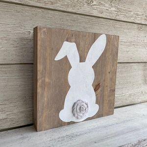 Farmhouse Wood Bunny Sign/bunny Wood Sign/easter Decor/spring - Etsy