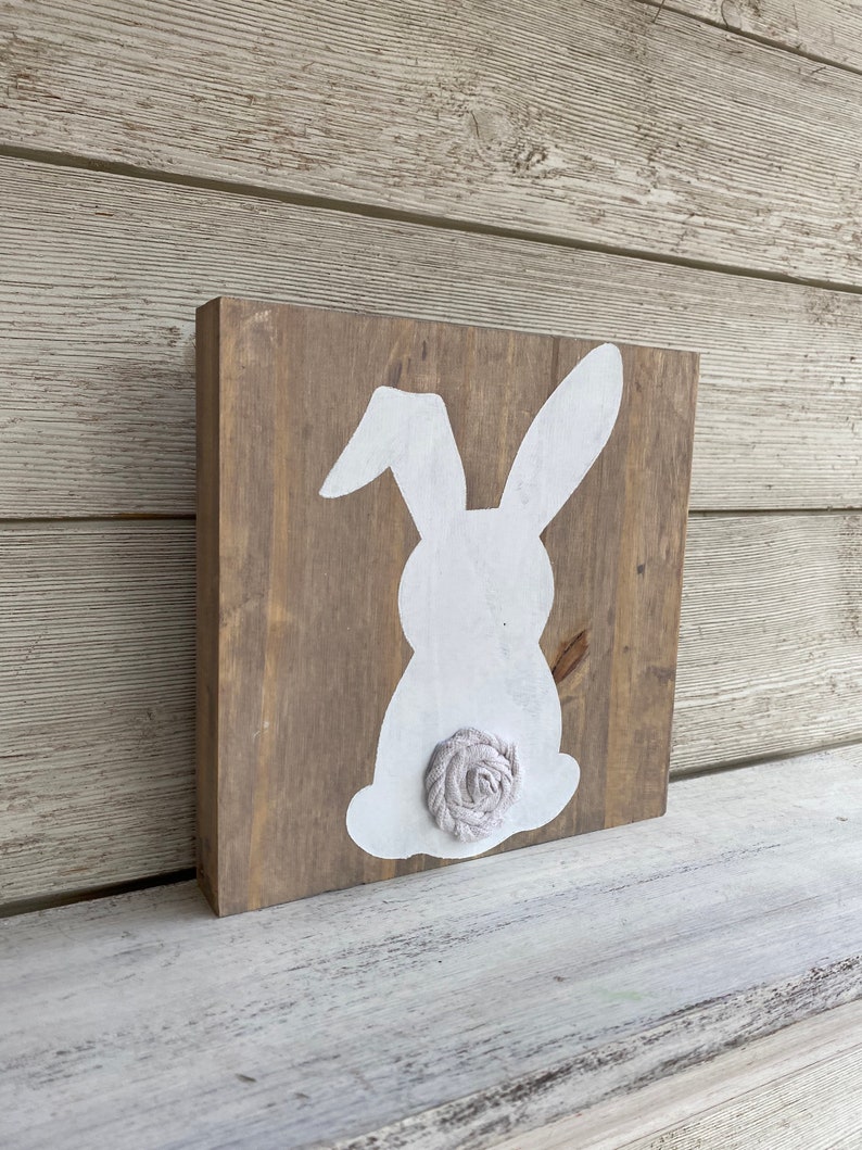 Farmhouse Wood Bunny Sign/bunny Wood Sign/easter Decor/spring | Etsy