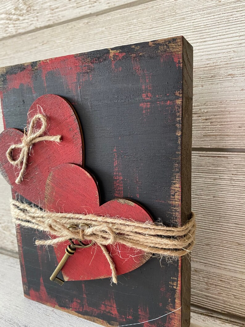 Rustic Heart Sign/rustic Valentine Decor/valentine - Etsy