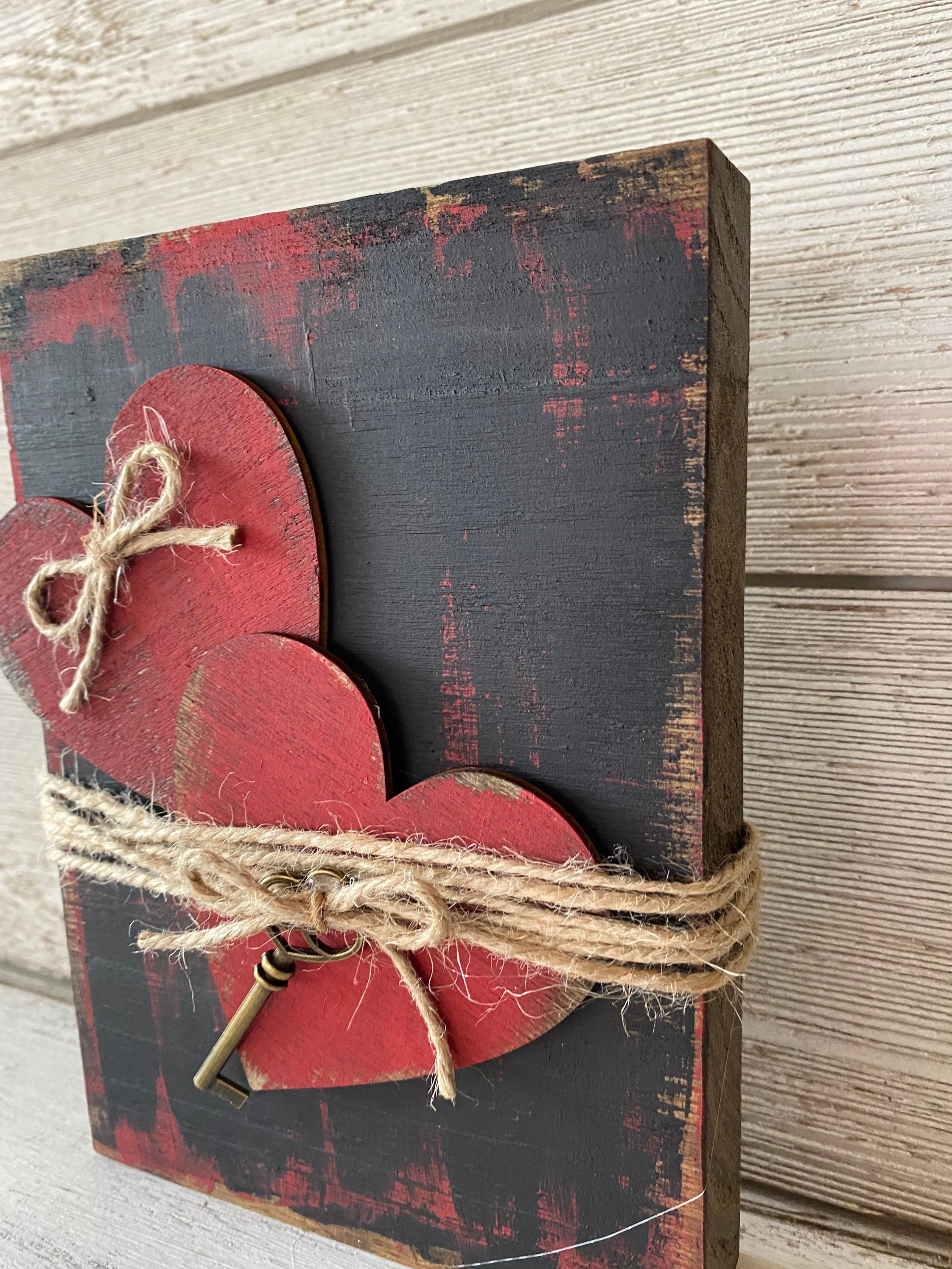 Rustic Heart Sign/rustic Valentine Decor/valentine | Etsy
