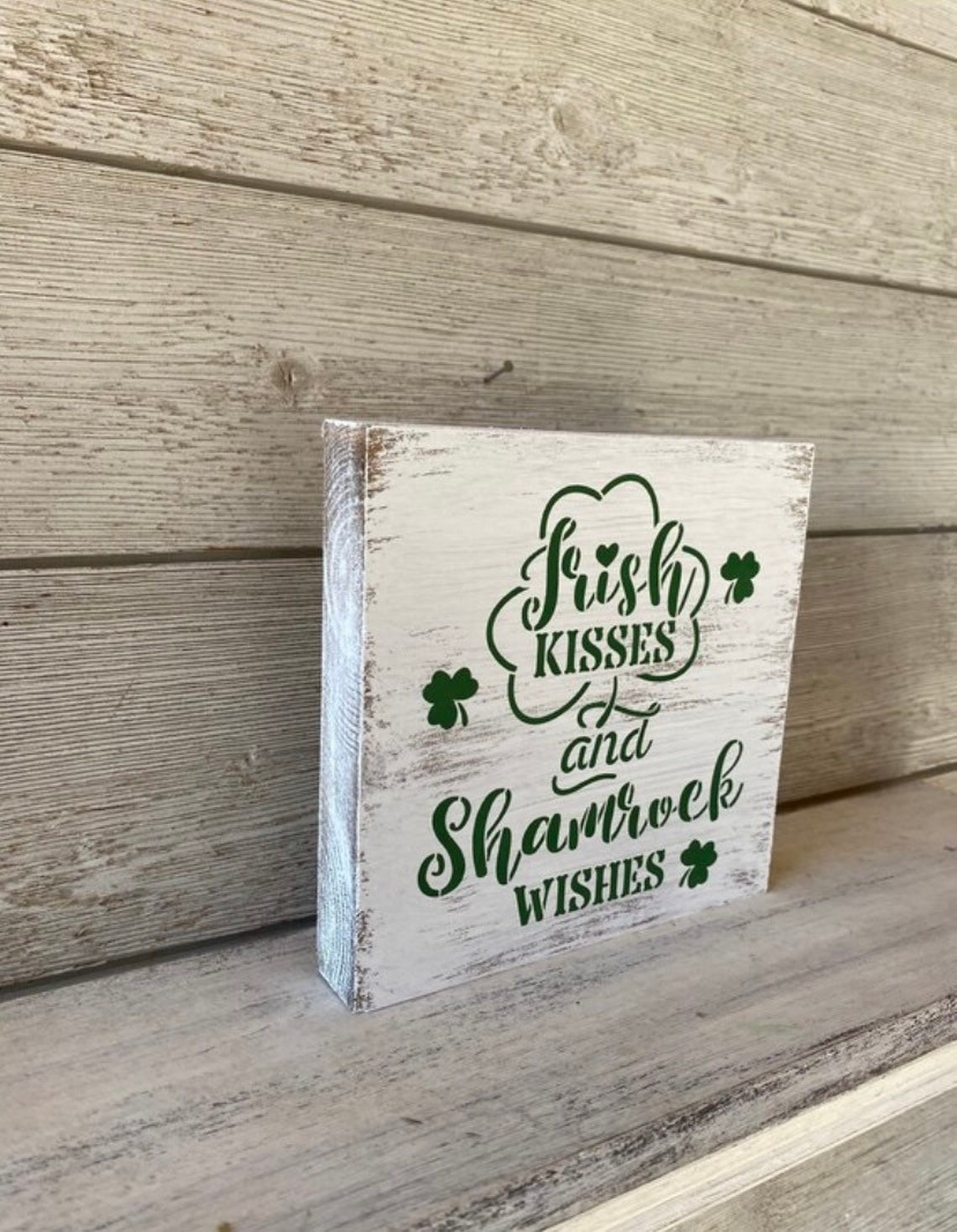 Shamrock Wood Block Sign/st. Patrick Wood Sign /saint Patrick - Etsy