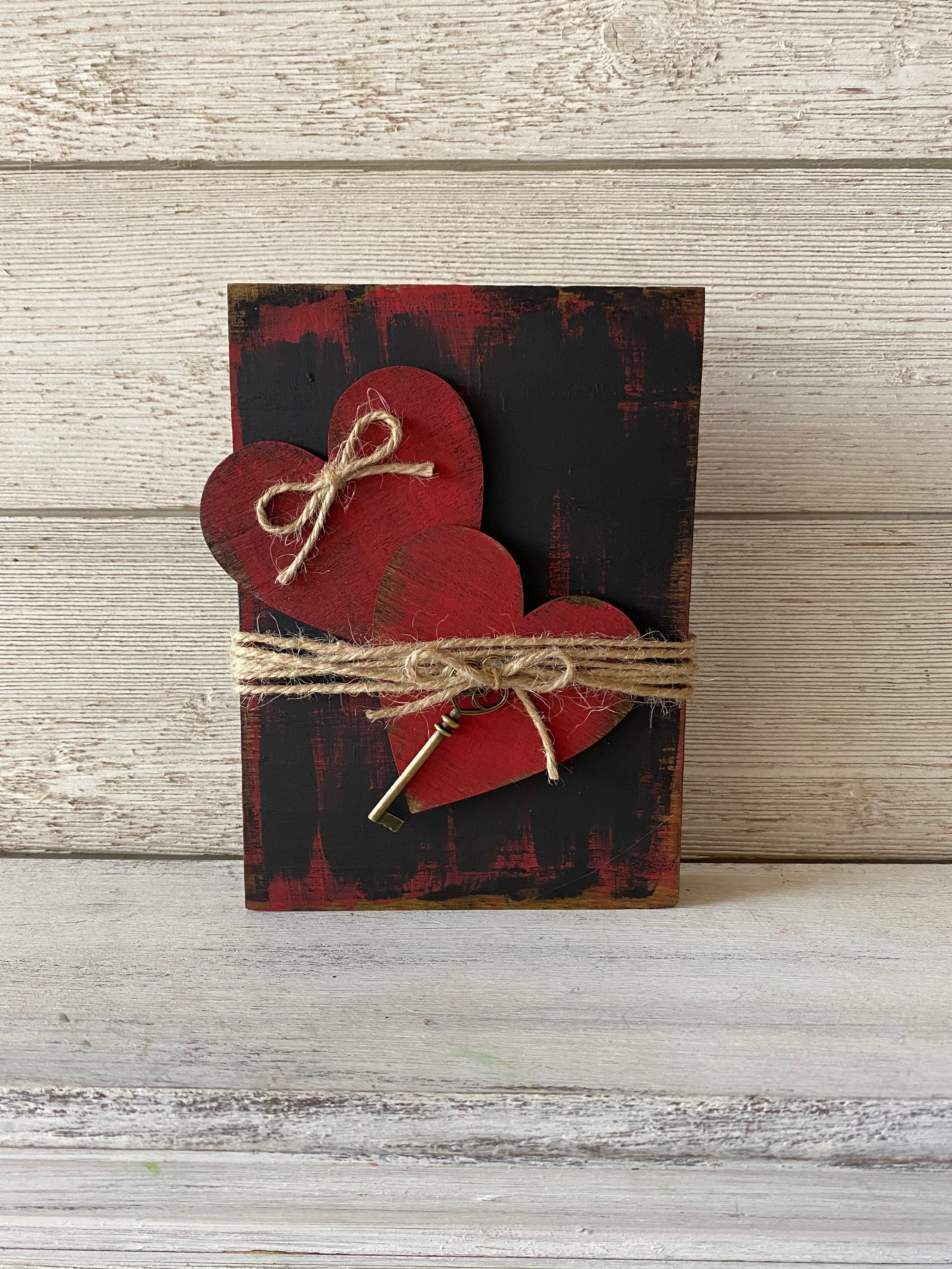 Rustic Heart Sign/rustic Valentine Decor/valentine | Etsy